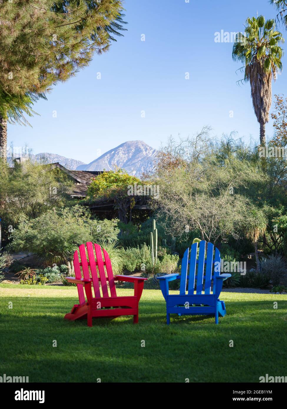 Wood wooden chairs lawn grass hi-res stock photography and images - Alamy