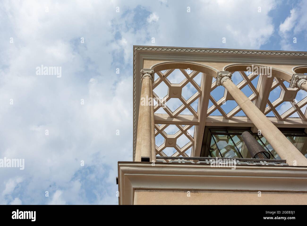 Funicular complex in Mtatsminda Park consisting of restaurants and the ...