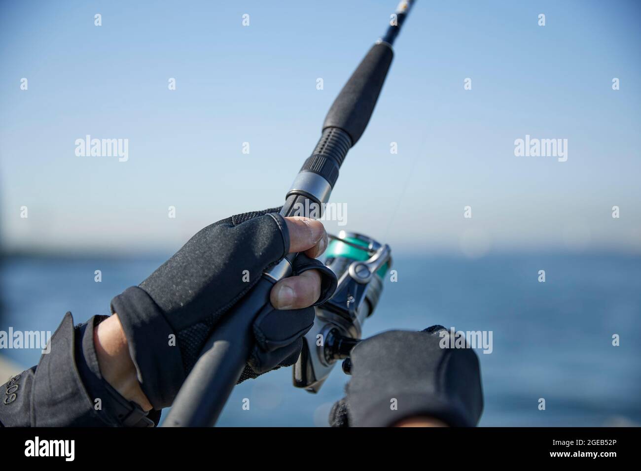 Japanese man fishing Stock Photo - Alamy