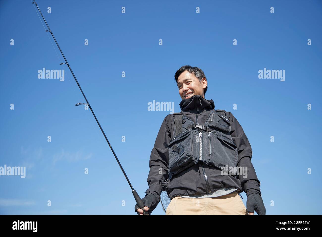 Japanese man fishing hi-res stock photography and images - Alamy