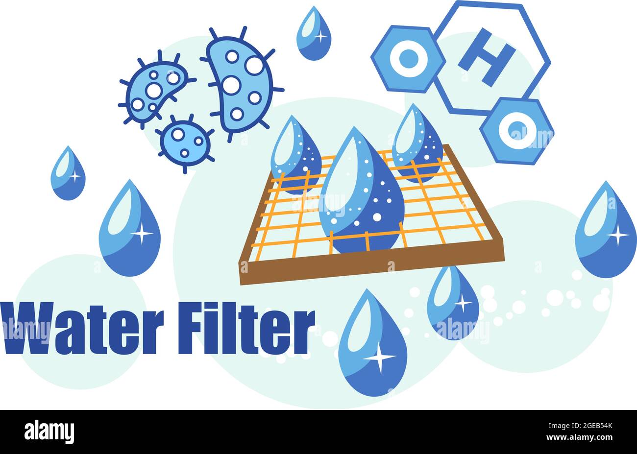 Filtering drinking water Stock Vector Images - Alamy