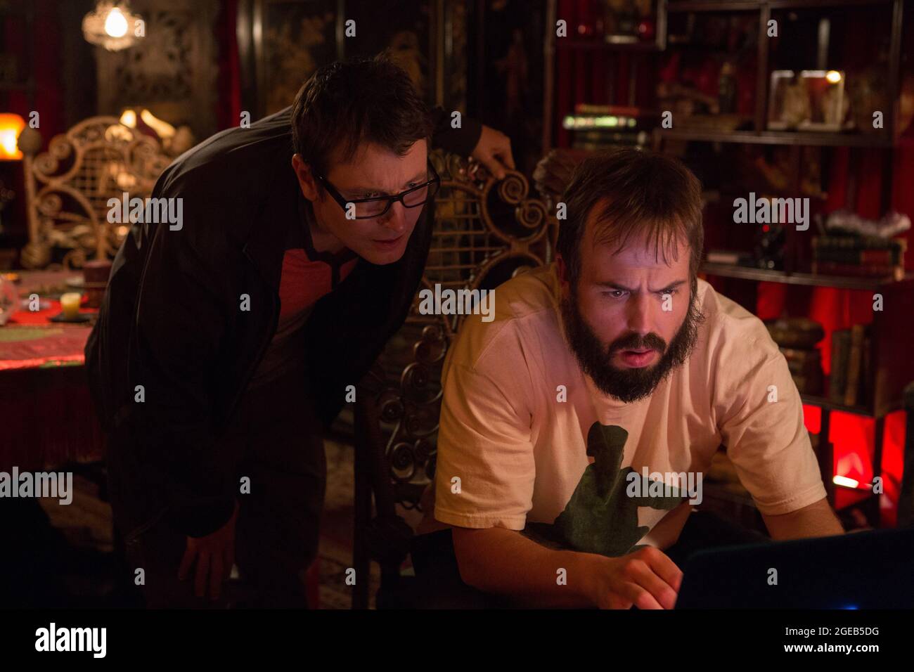 Los Angeles. CA. USA. Angus Sampson and Leigh Whannell in the ...