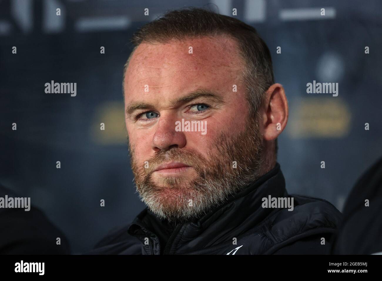 Wayne Rooney manager of Derby County during the game Stock Photo - Alamy