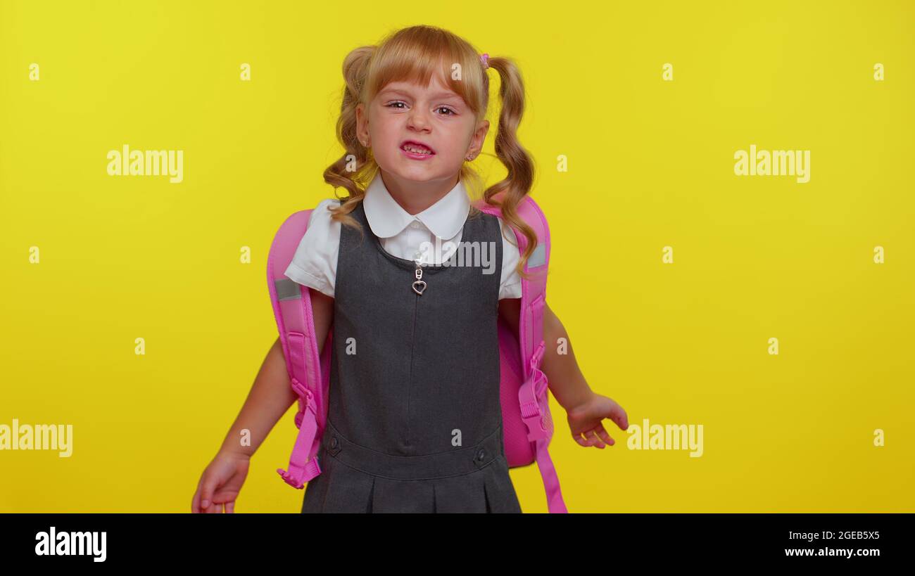 Annoyed schoolgirl hi-res stock photography and images - Alamy