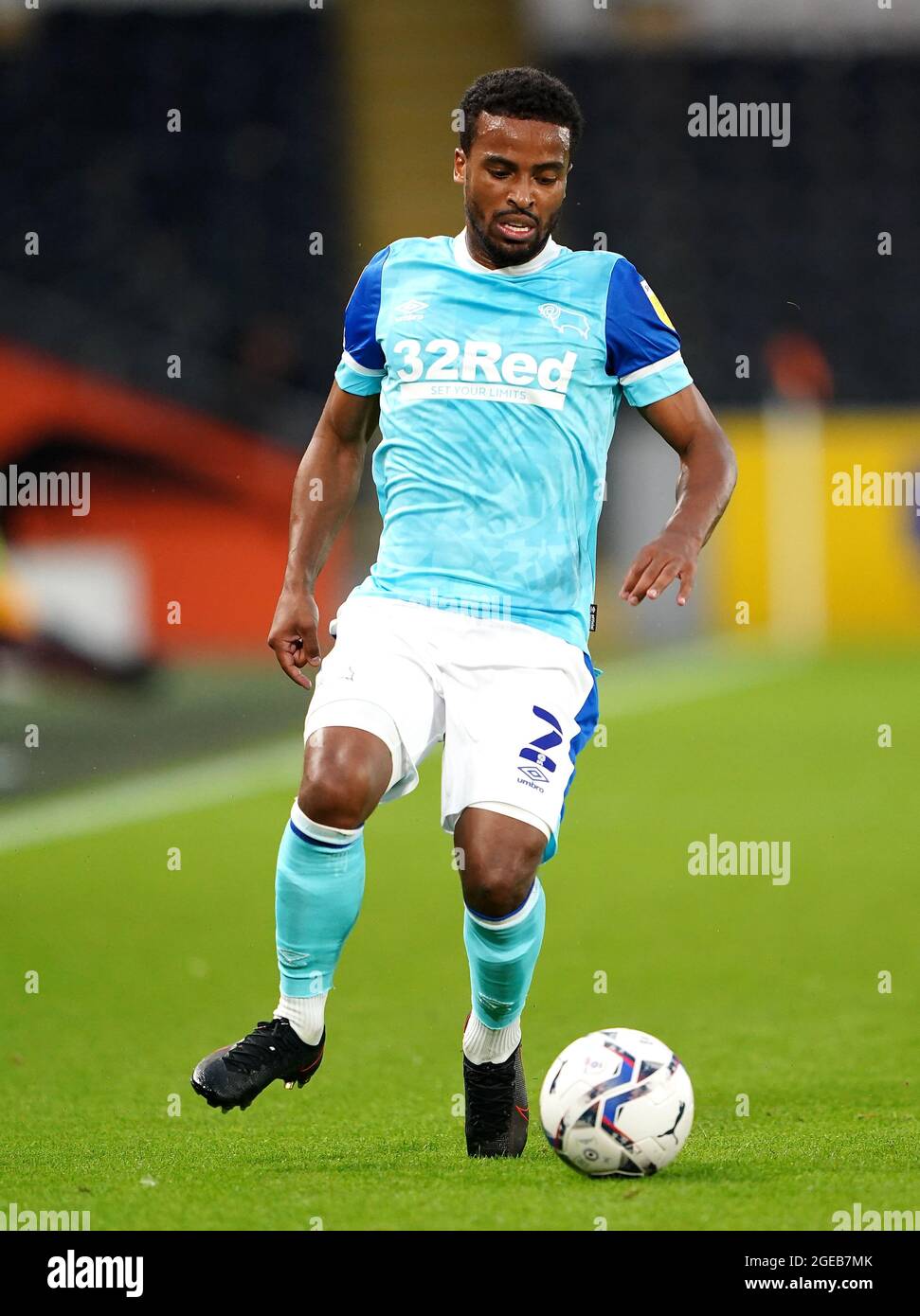 Derby County's Nathan Byrne in action during the Sky Bet Championship ...
