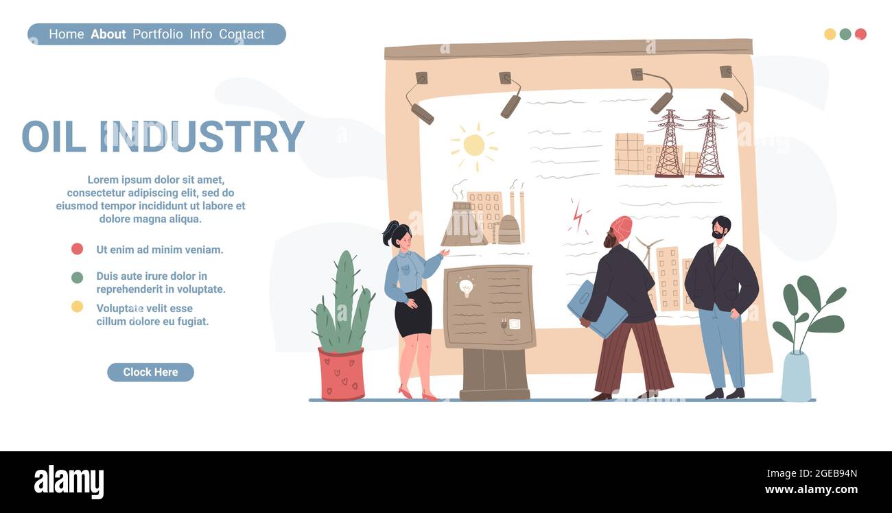 Cartoon flat visitors and workers characters at exhibition,vector ...