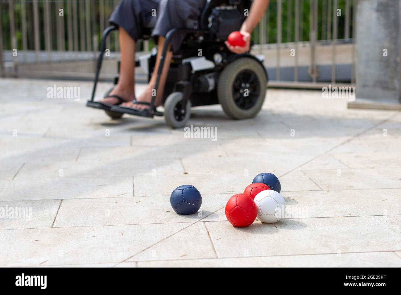 Boccia disabled athlete man hi-res stock photography and images - Alamy