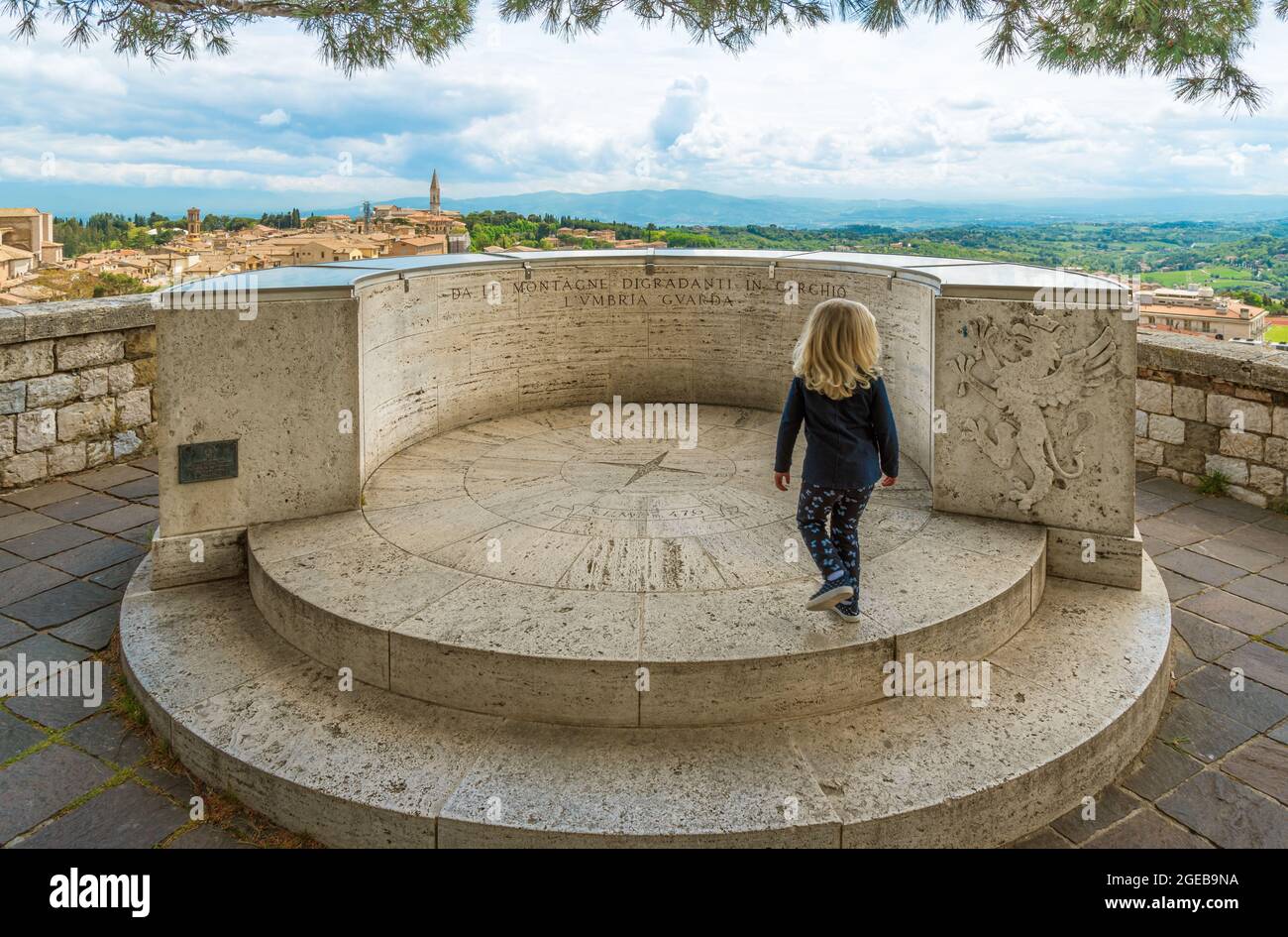 Perugia (Italy) - A characteristic views of historical center in the ...