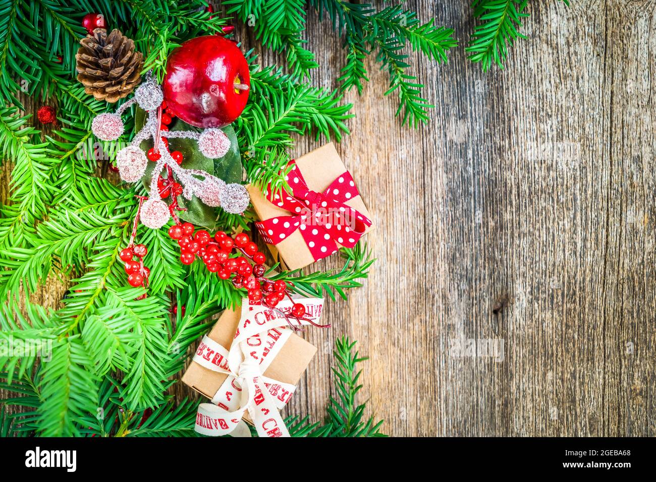 Christmas gift giving Stock Photo - Alamy