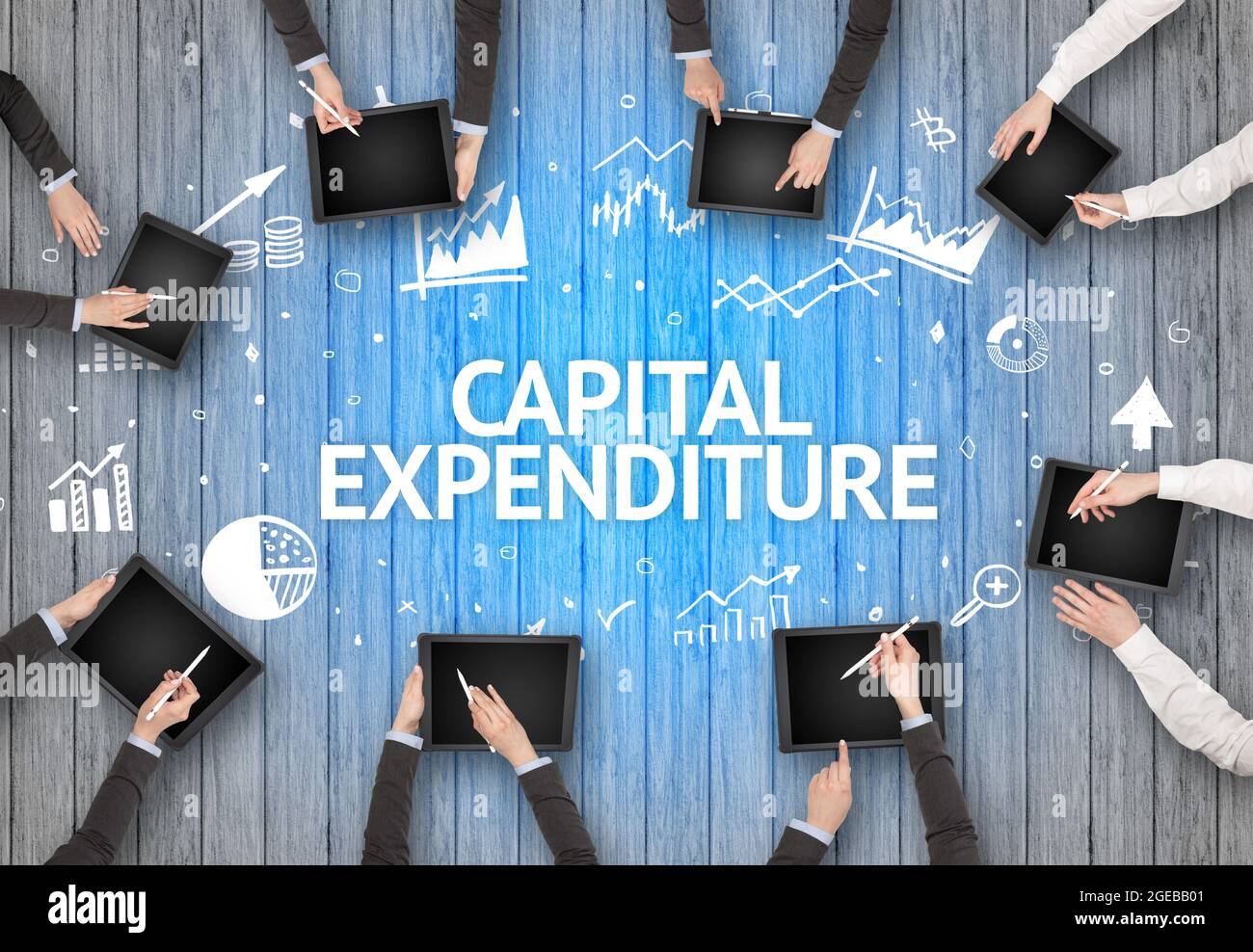 Group of Busy People Working in an Office Stock Photo - Alamy