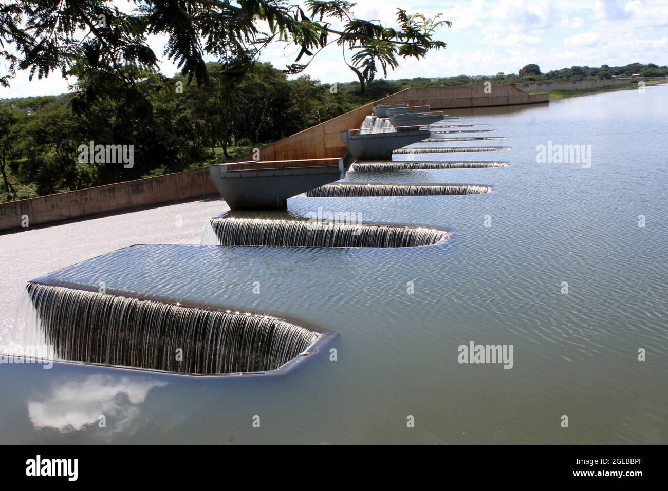 The Lilongwe river as seen at Kamuzu Viewing area II. Lilongwe, Malawi ...