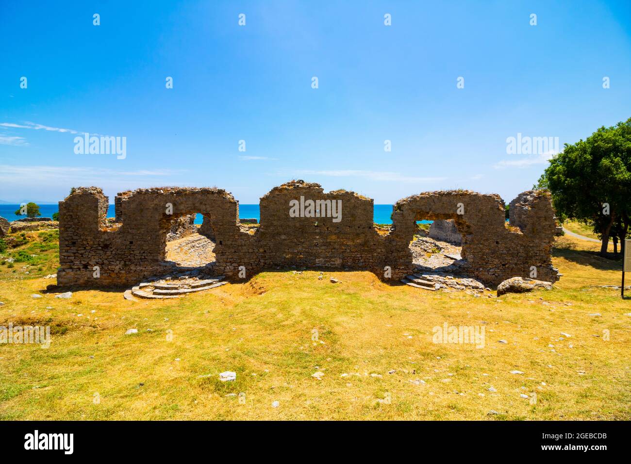 Ruins of Anemurium Ancient City or archaeological Site in Anamur Mersin ...