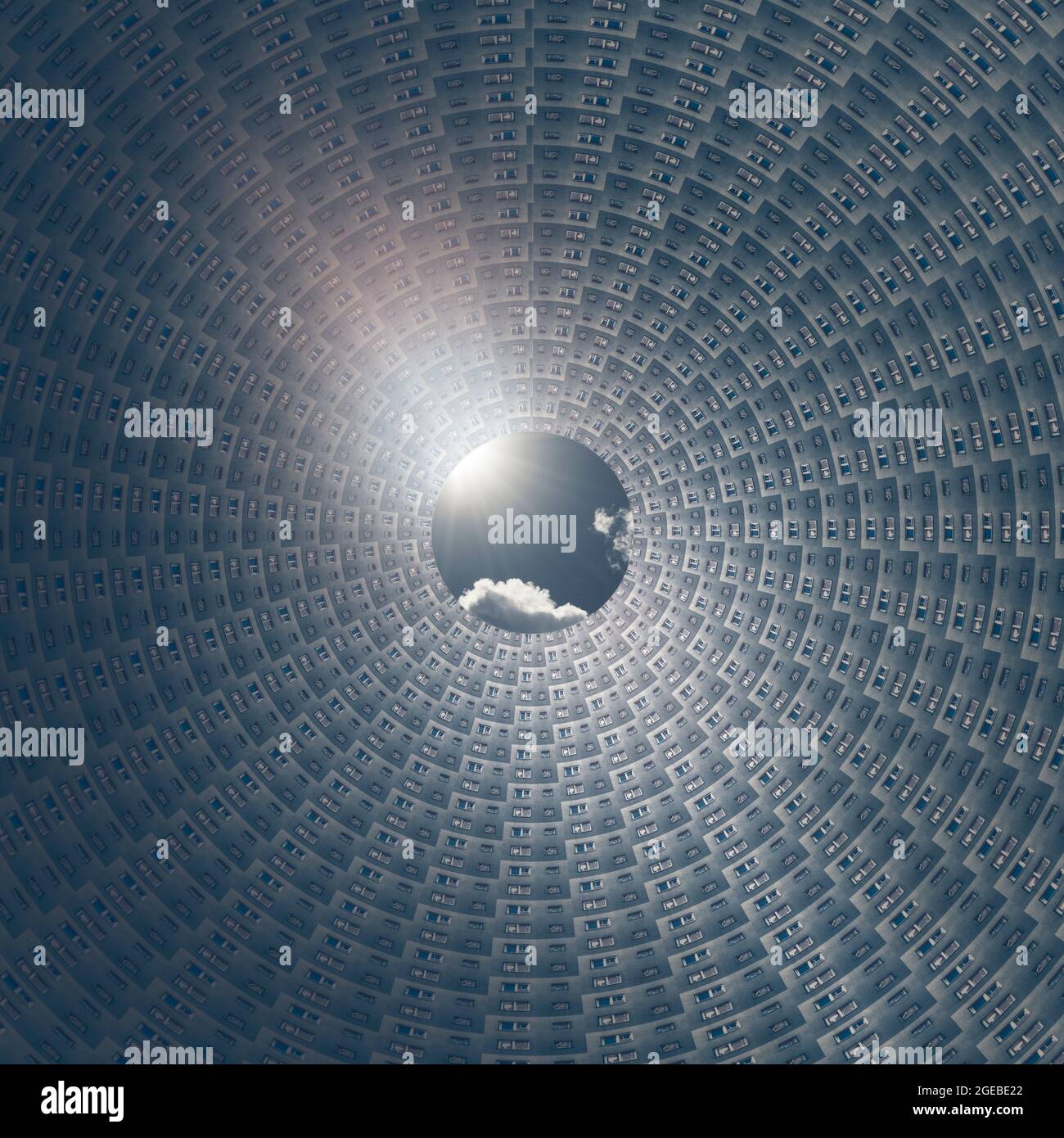 Courtyard perspective skyscraper hi-res stock photography and images ...