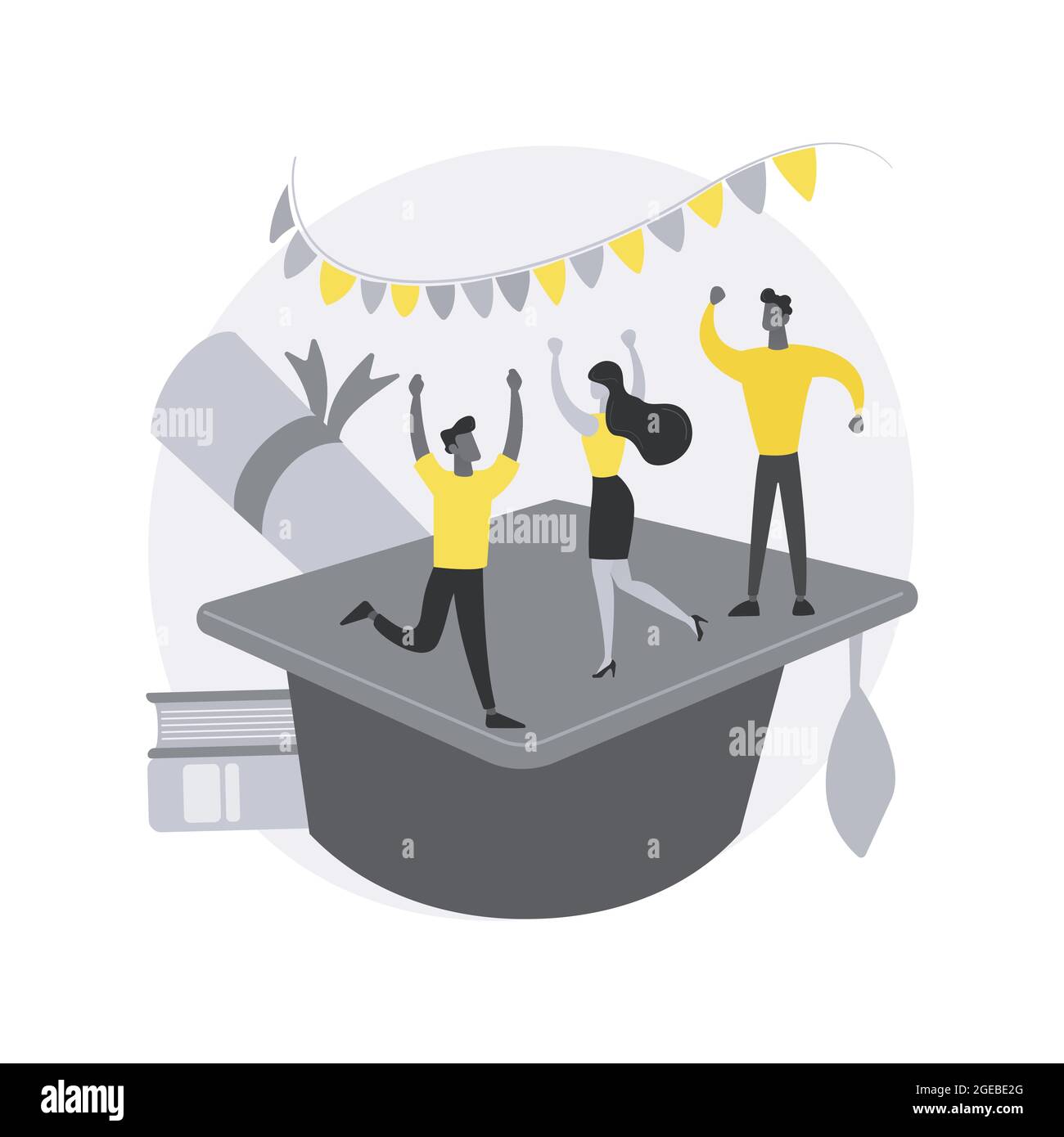 School celebration party abstract concept vector illustration Stock ...