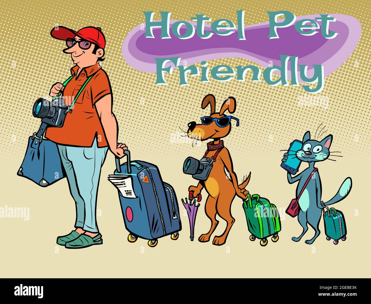 Dog not from hostel Stock Vector Images - Alamy