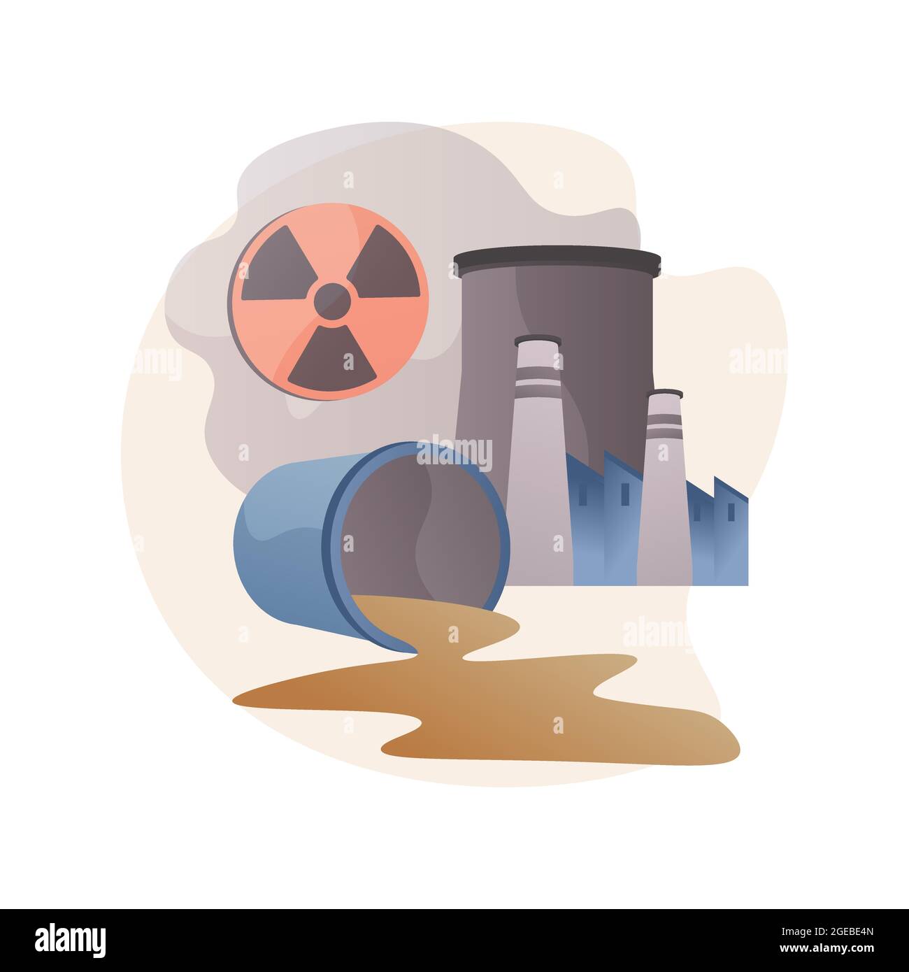 Technological disasters abstract concept vector illustration Stock ...