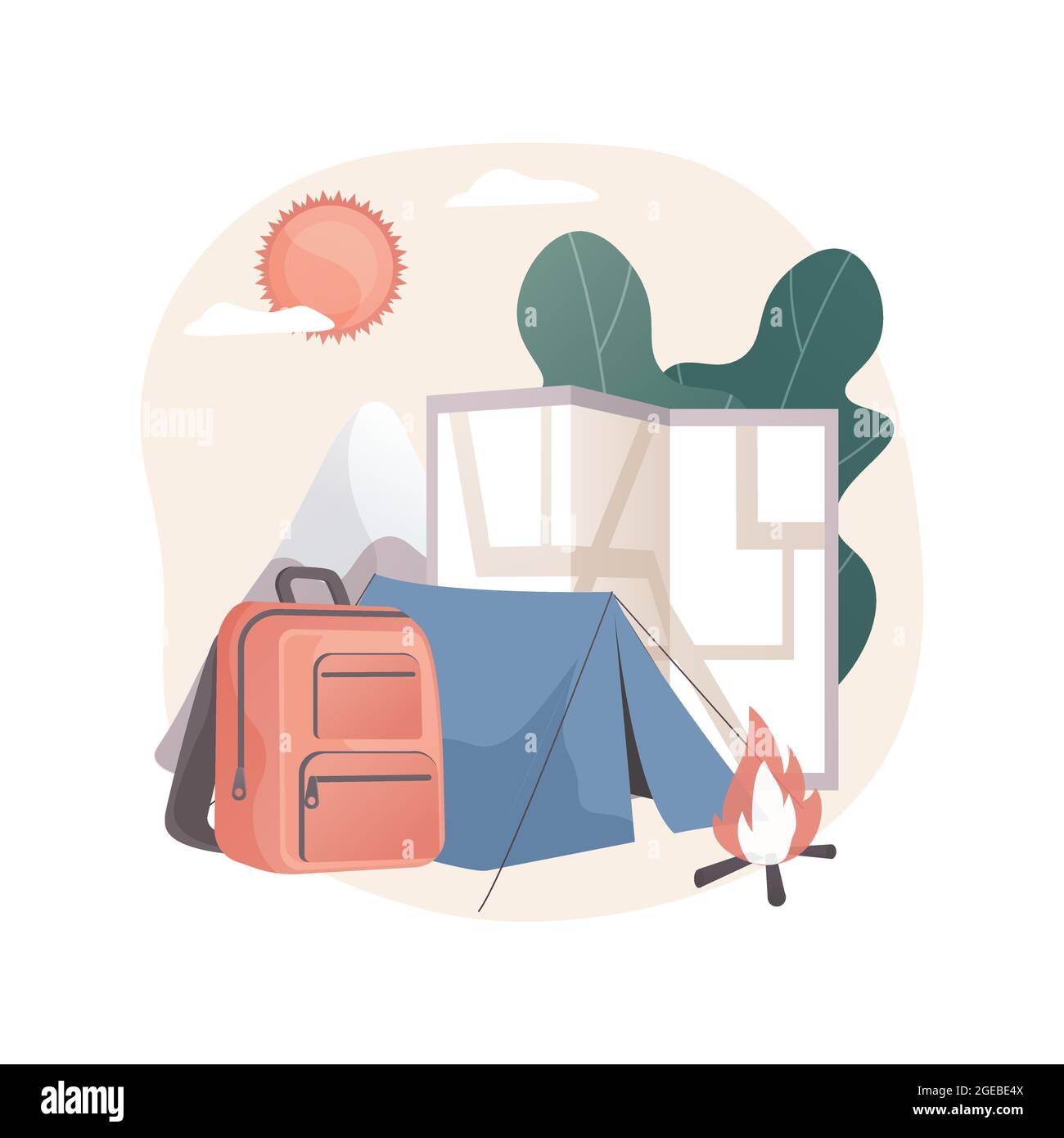 Summer Camp Abstract Concept Vector Illustration Stock Vector Image