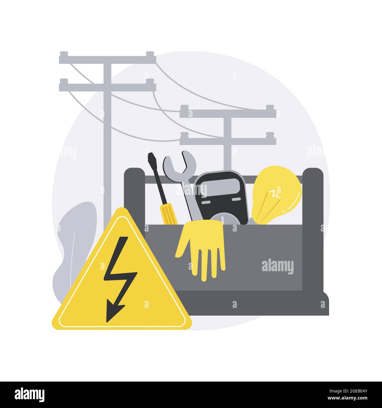 Electrician services abstract concept vector illustration Stock Vector ...