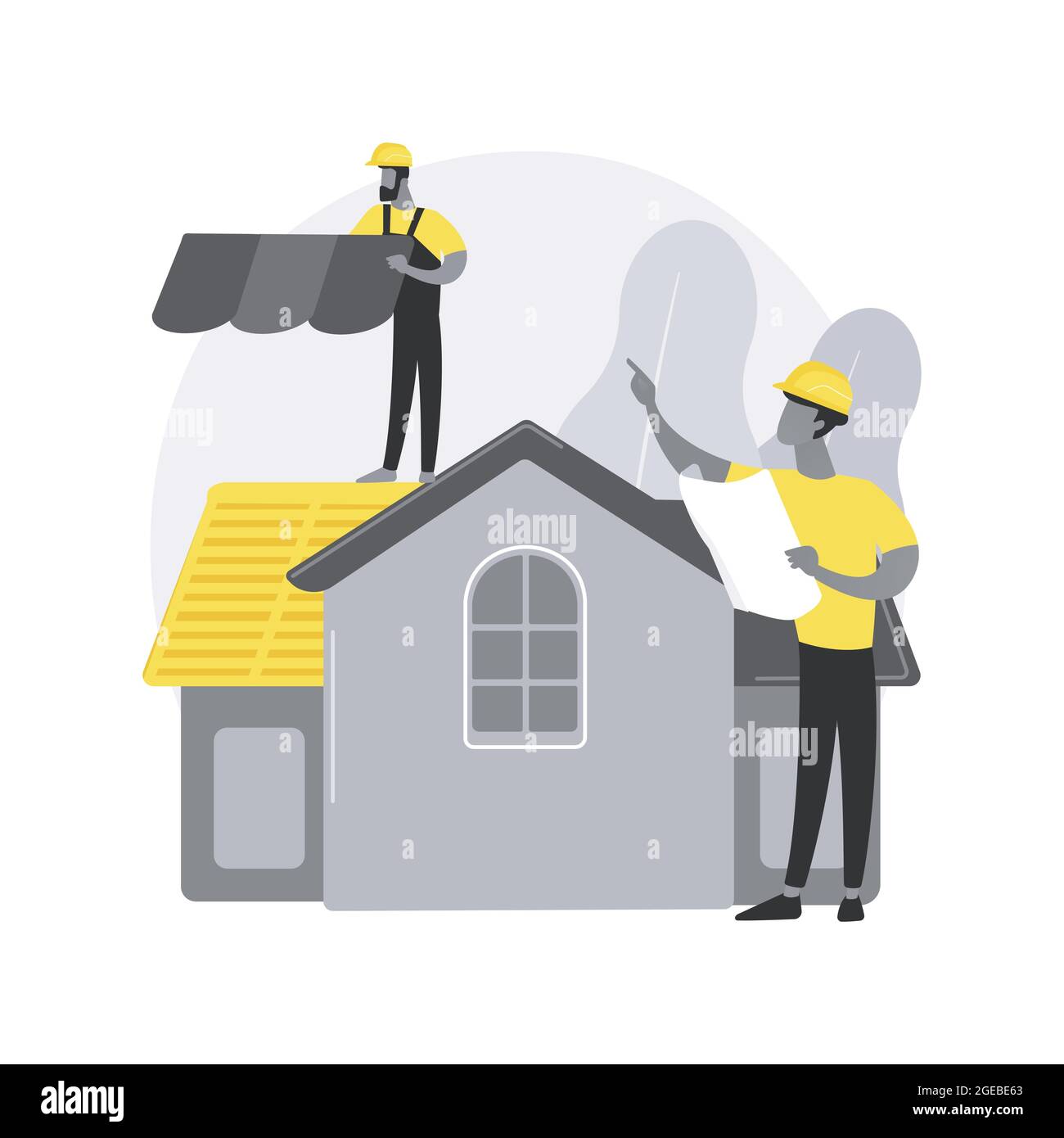 Roofing services abstract concept vector illustration Stock Vector ...