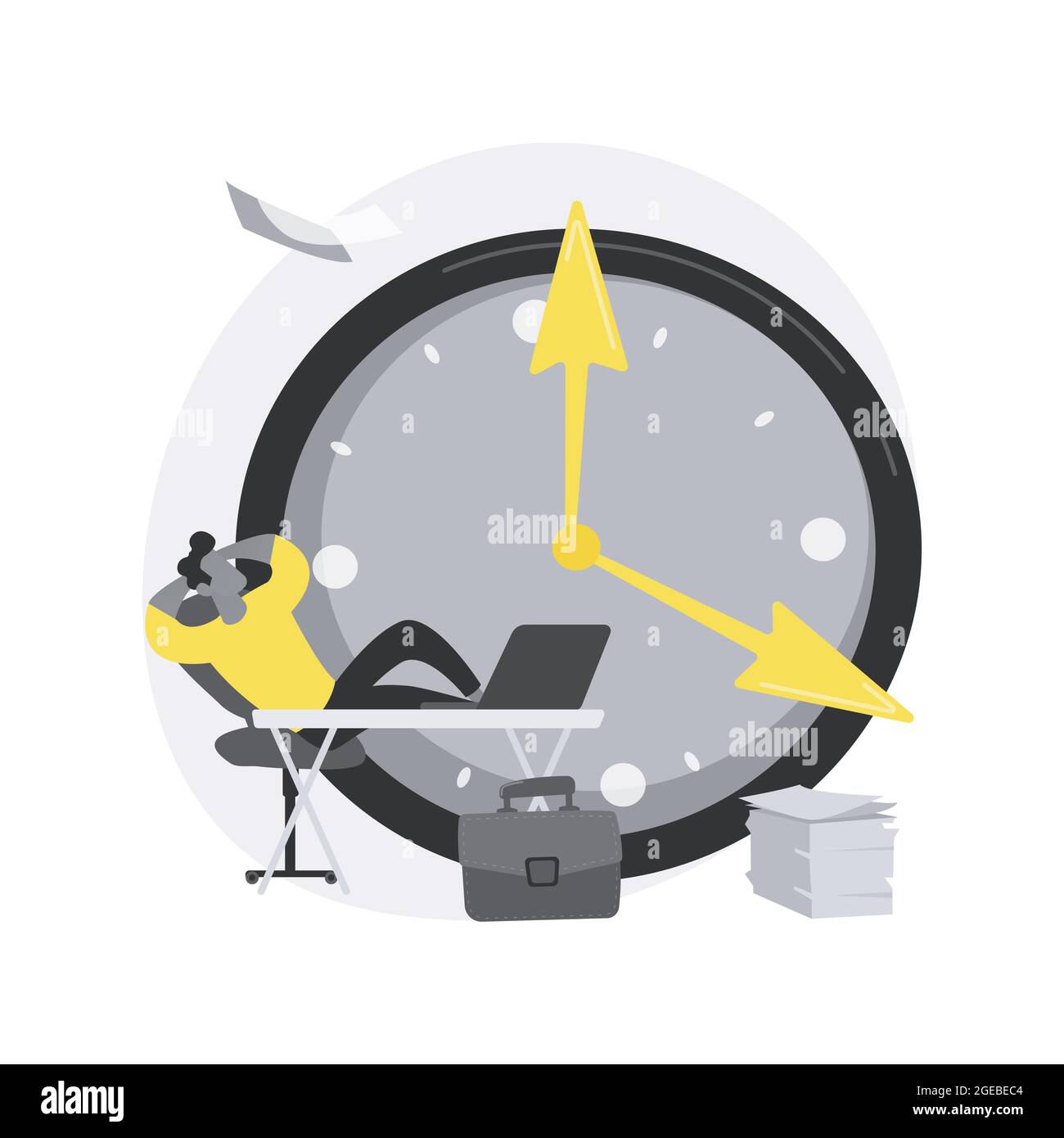Procrastination clock Cut Out Stock Images & Pictures - Alamy