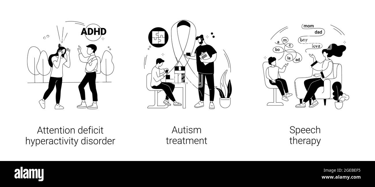 Children development issues abstract concept vector illustrations Stock ...