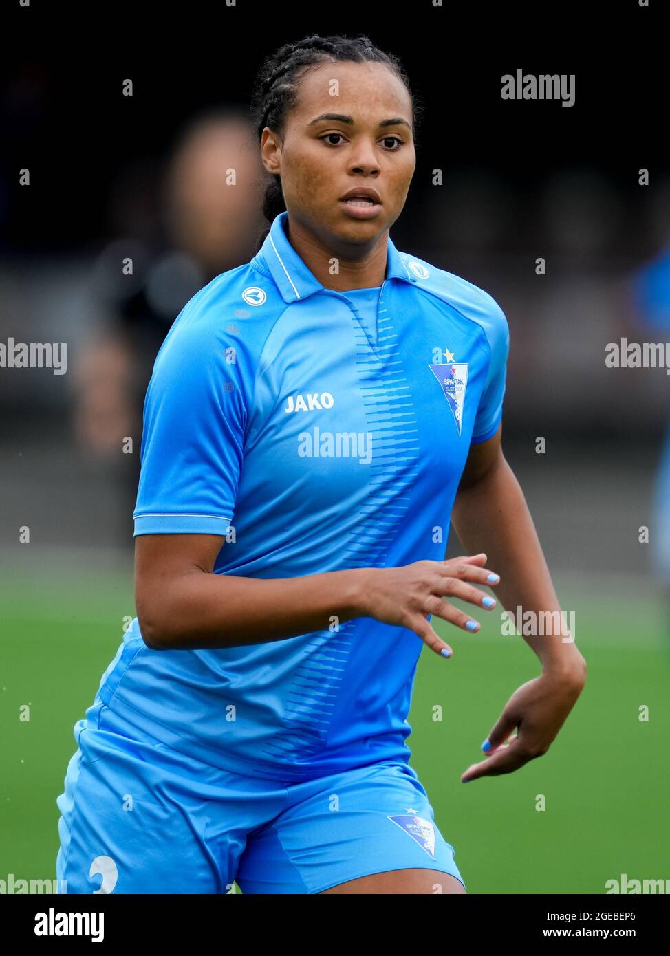 ENSCHEDE, NETHERLANDS - AUGUST 18: Jazmin Nichole Jackmon of ZFK ...