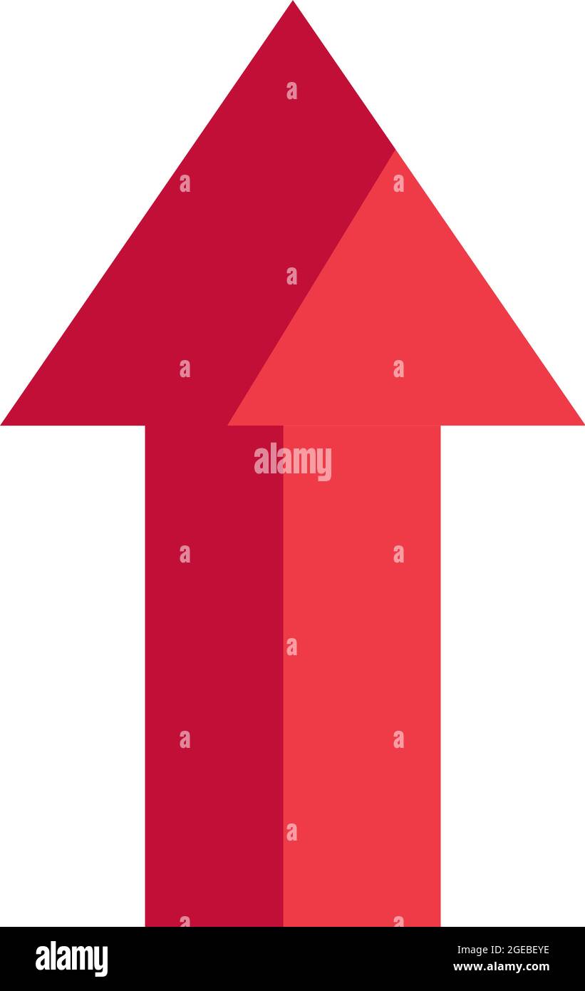 red arrow up Stock Vector Image & Art - Alamy