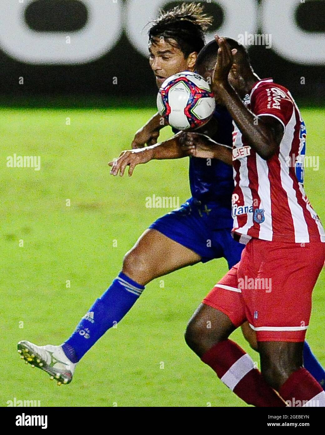 Recife, Brazil. 17th Aug, 2021. left) and defender Rafael Ribeiro ...