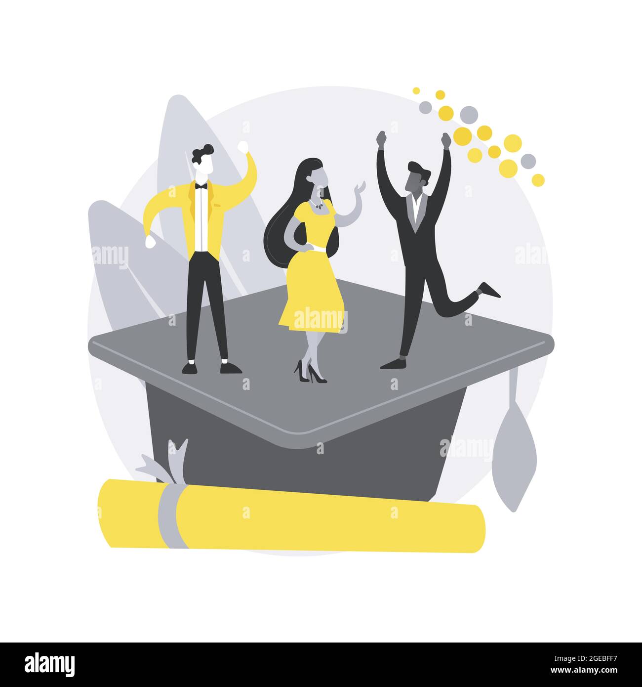 Prom party abstract concept vector illustration Stock Vector Image ...