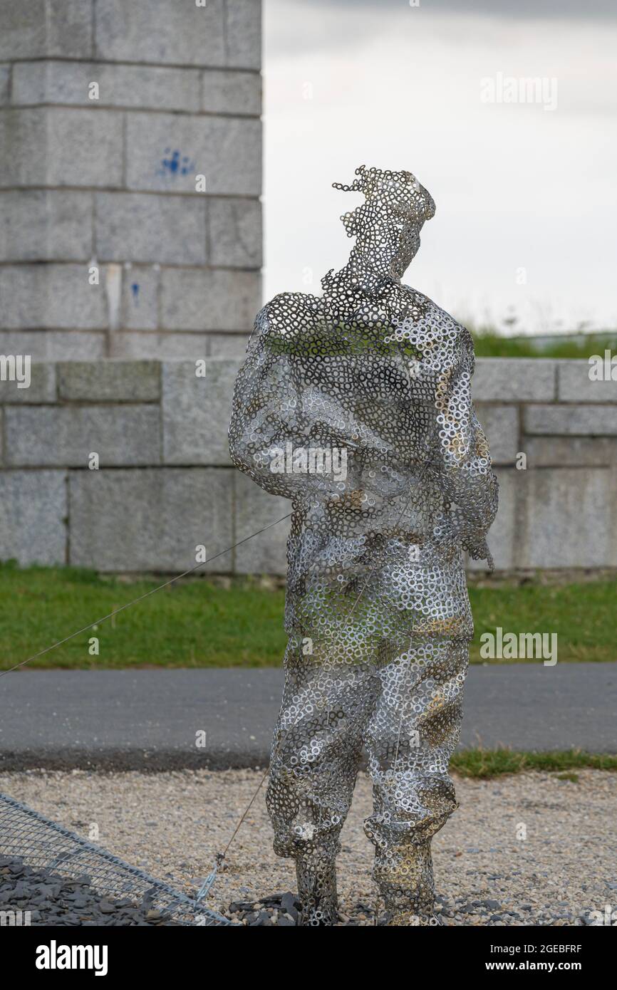 Arromanches-les-Bains, France - 08 03 2021: Sculpture in Memorial for ...