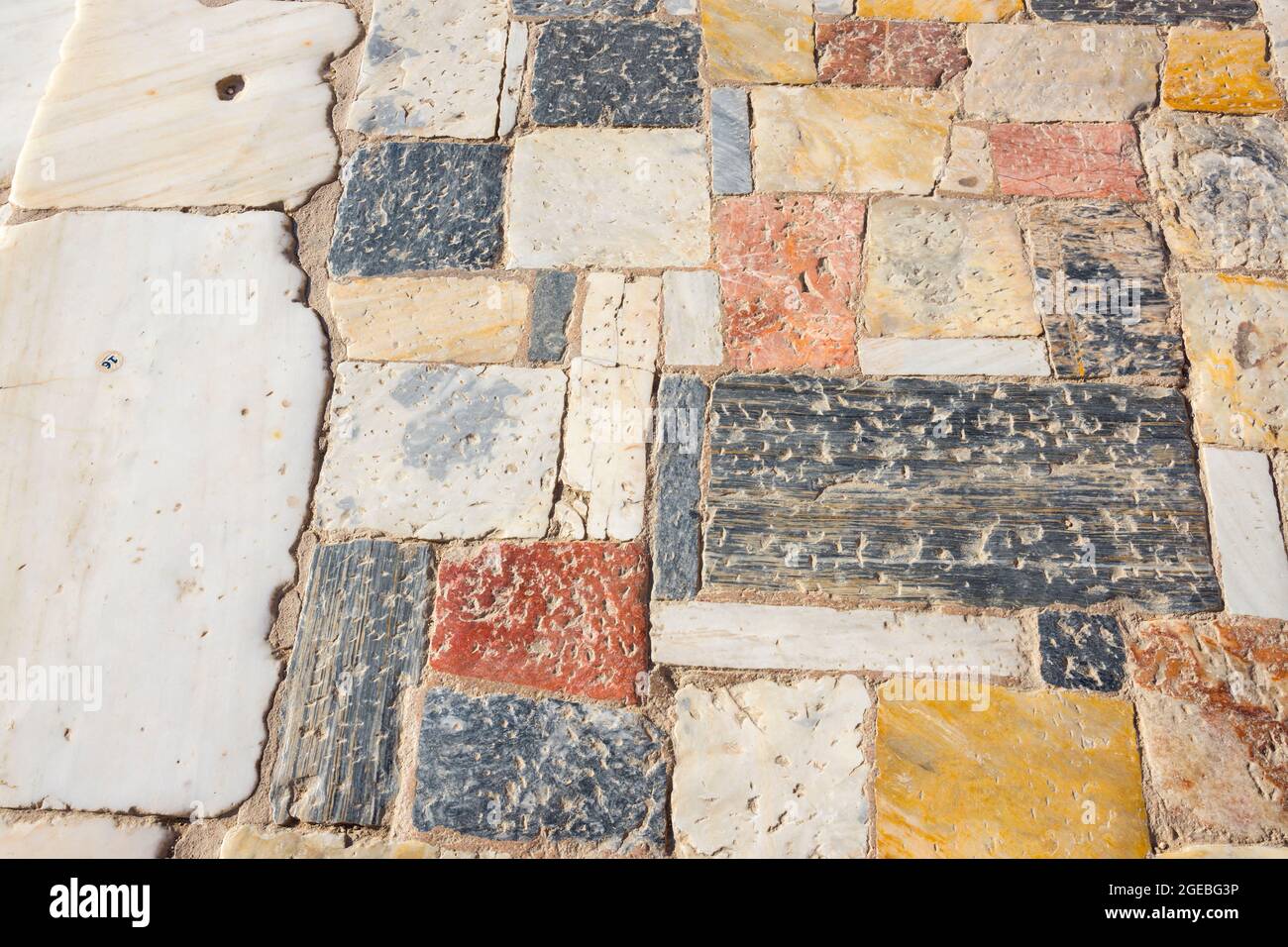 stone floor at the acropolis of athens in greece Stock Photo - Alamy