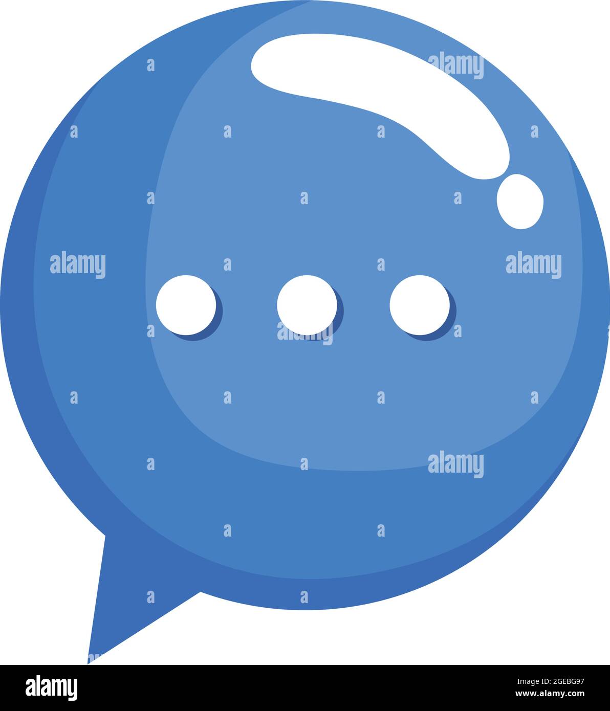 blue speech bubble Stock Vector Image & Art - Alamy