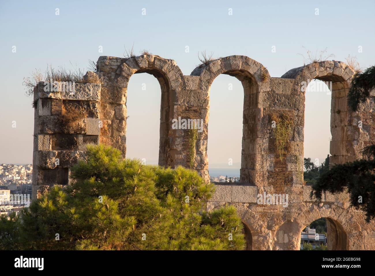 stone floor at the acropolis of athens in greece Stock Photo - Alamy