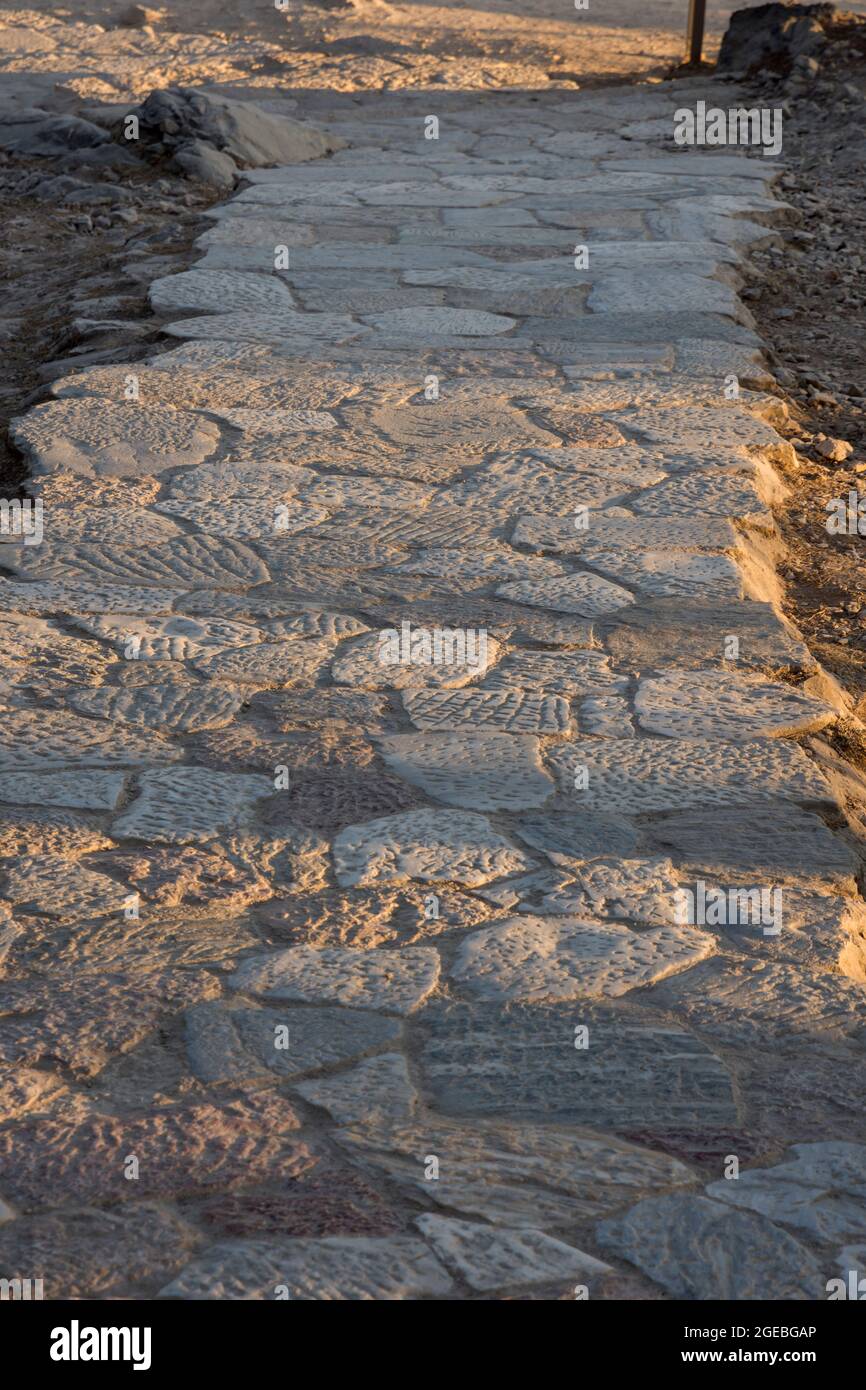 stone floor at the acropolis of athens in greece Stock Photo - Alamy