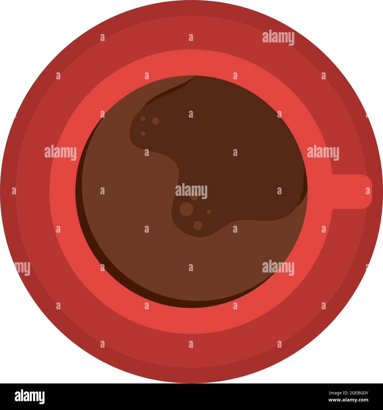 coffee cup airview Stock Vector Image & Art - Alamy