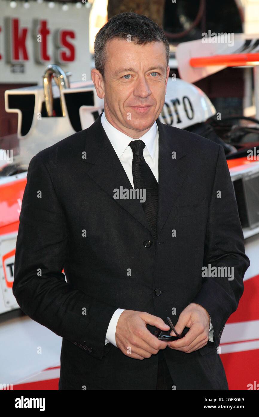 London. UK. Peter Morgan at the World Premiere of Rush at the Odeon ...