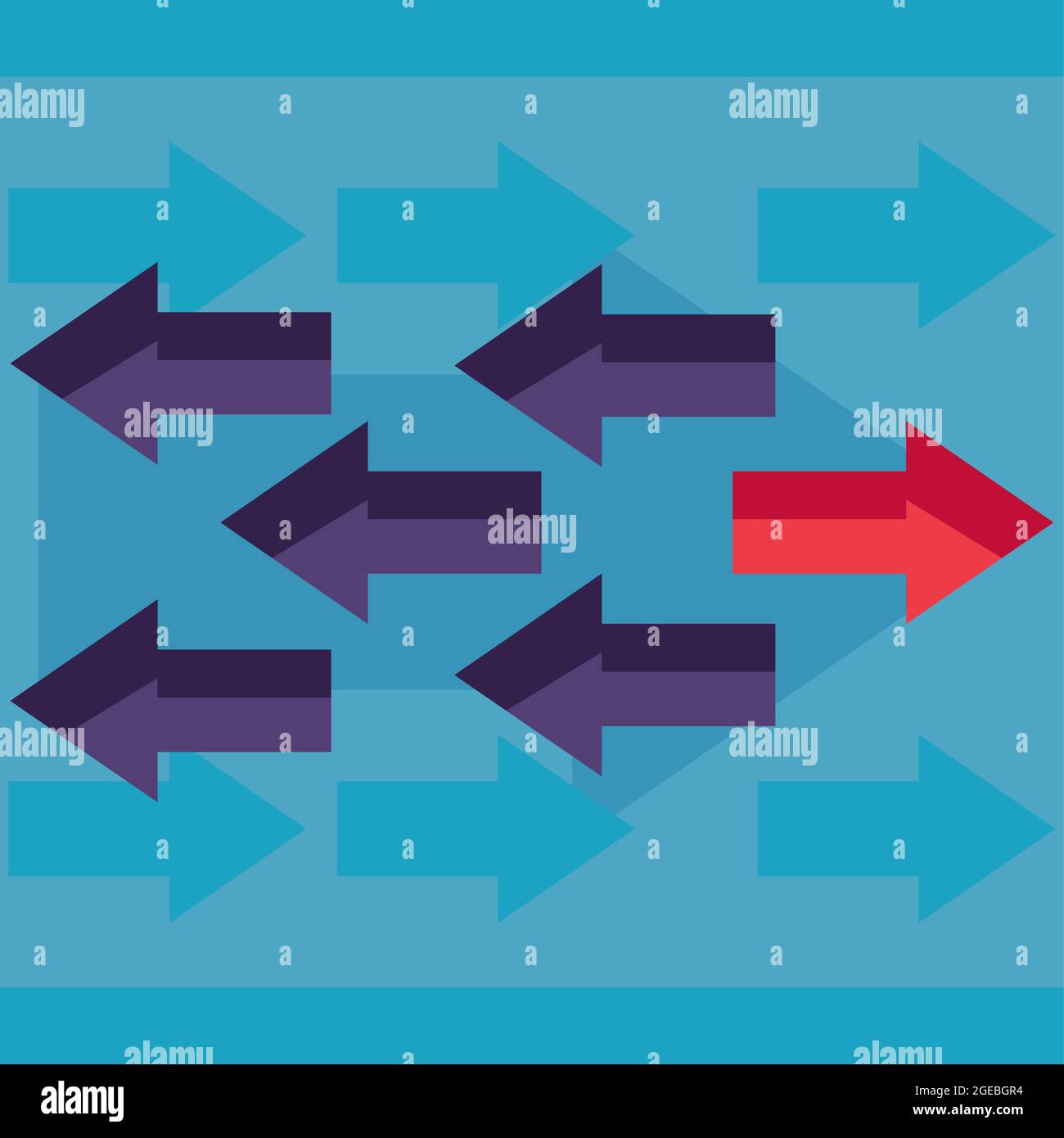 Follow arrows Stock Vector Images - Alamy