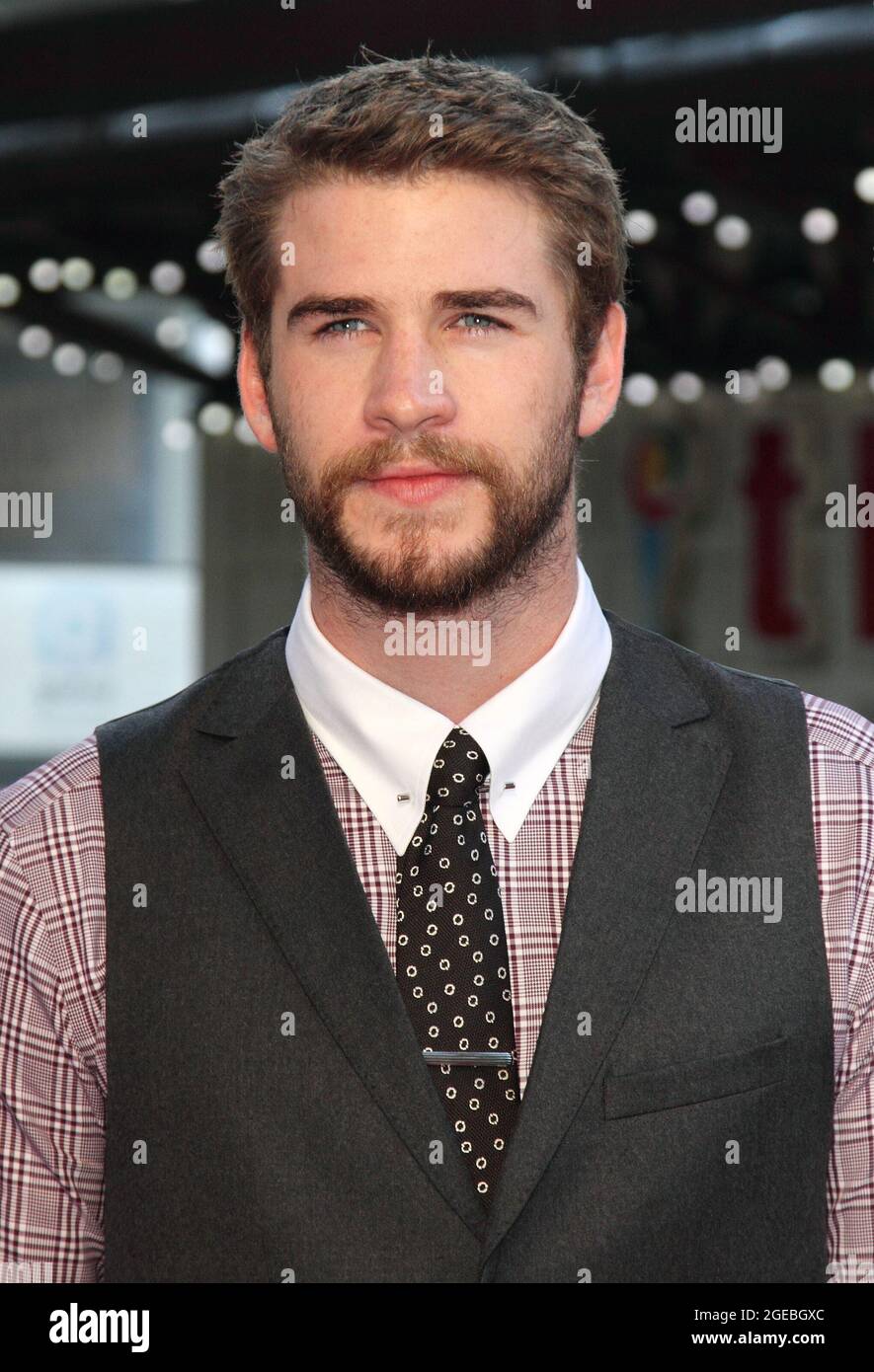 London. UK. Liam Hemsworth at the World Premiere of Rush at the Odeon ...