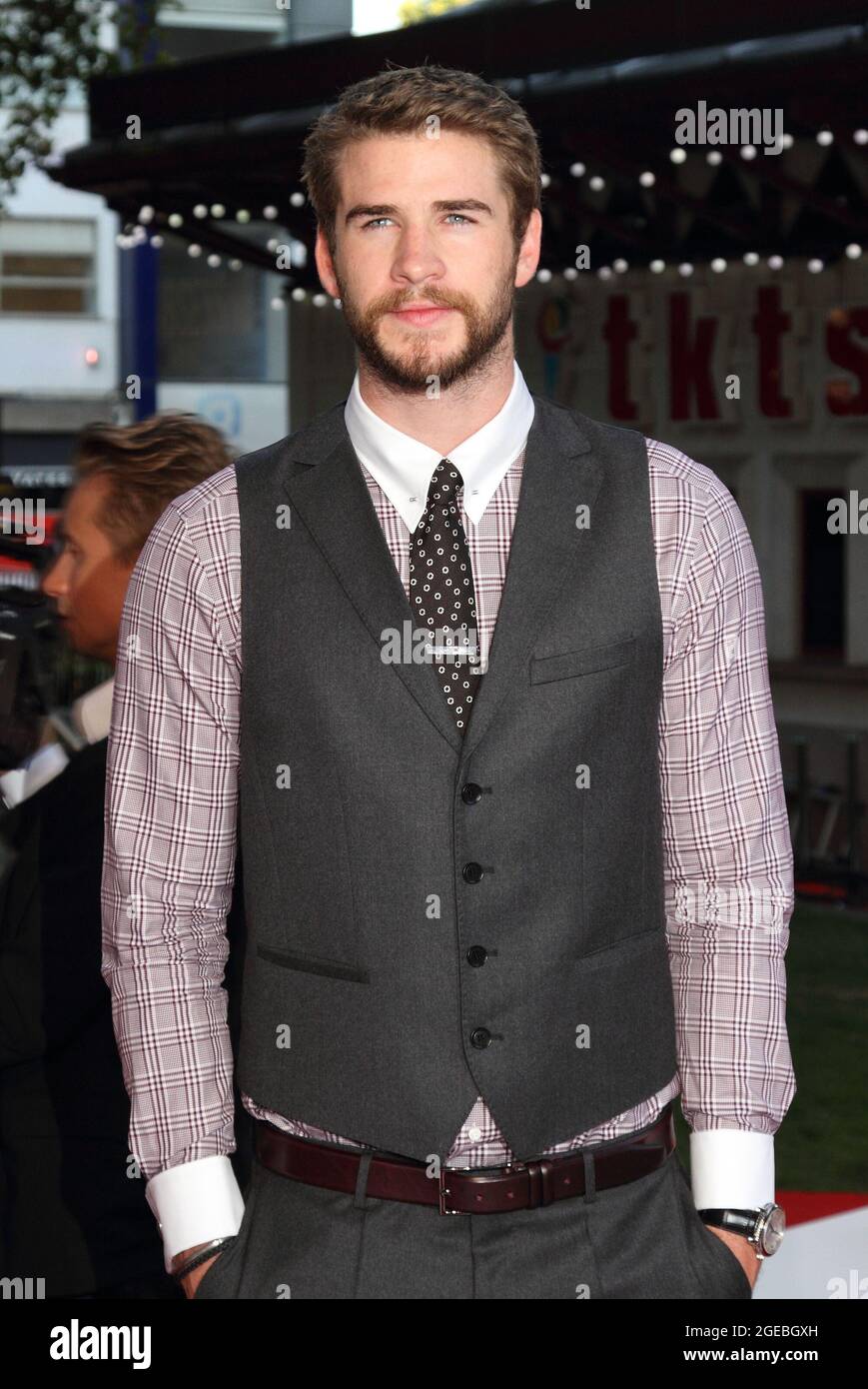 London. UK. Liam Hemsworth at the World Premiere of Rush at the Odeon ...