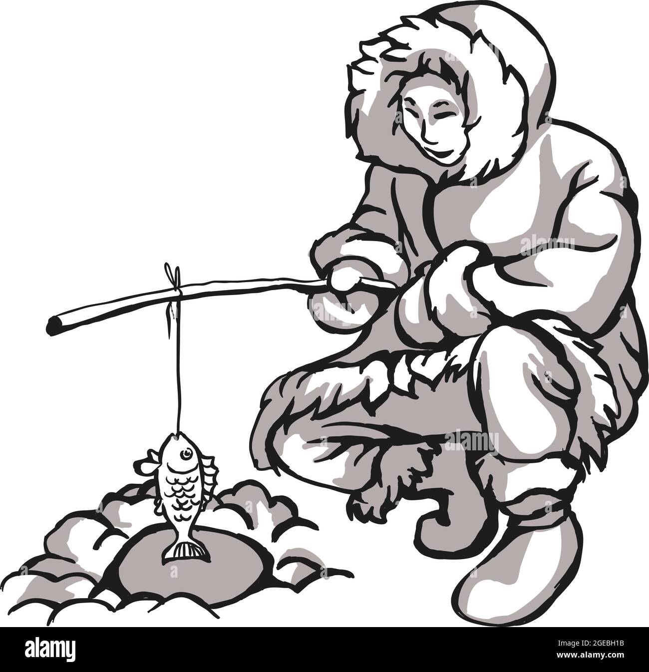 Line drawing catfish on white hi-res stock photography and images - Alamy