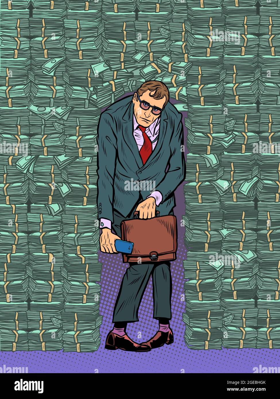 Sad Rich Man Clipart