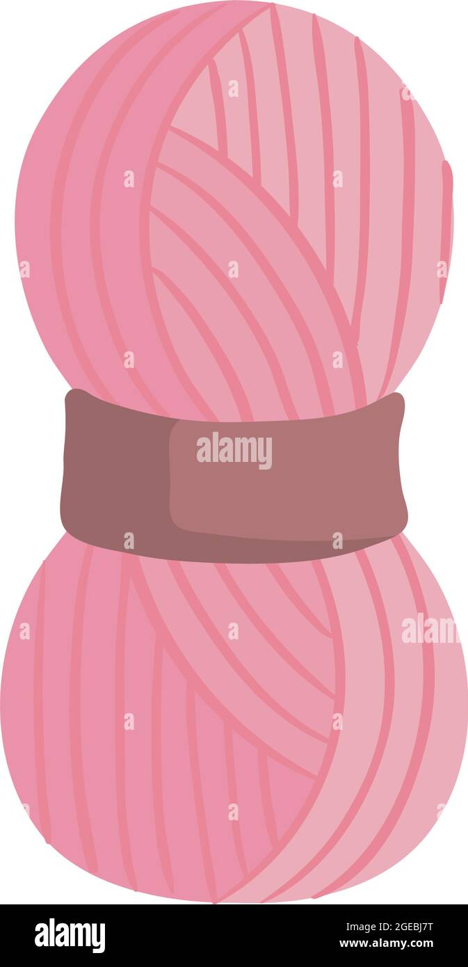 Pink yarn knitting Stock Vector Images - Alamy
