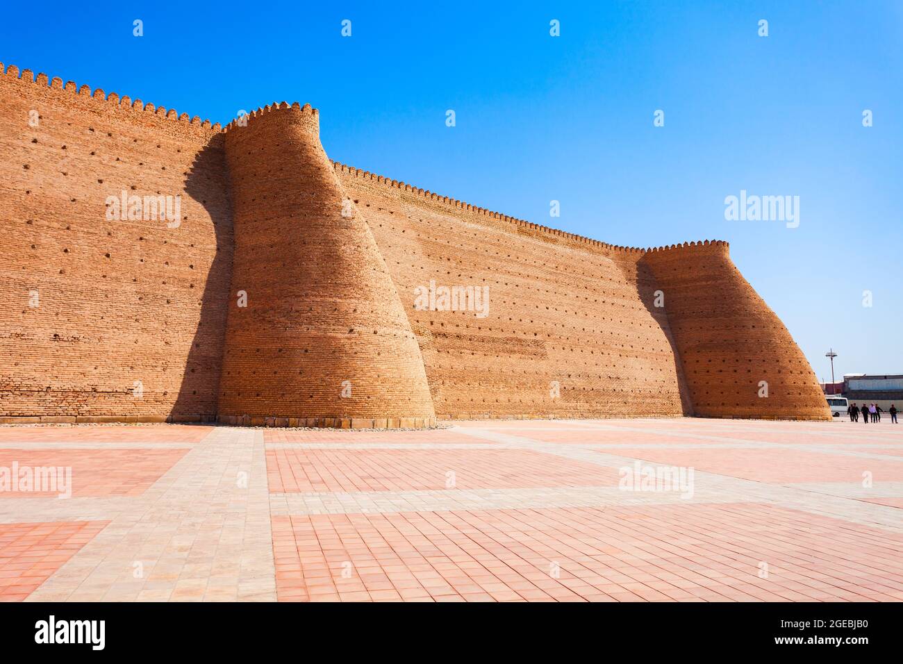 The Ark of Bukhara walls. The Ark Citadel is an ancient massive ...