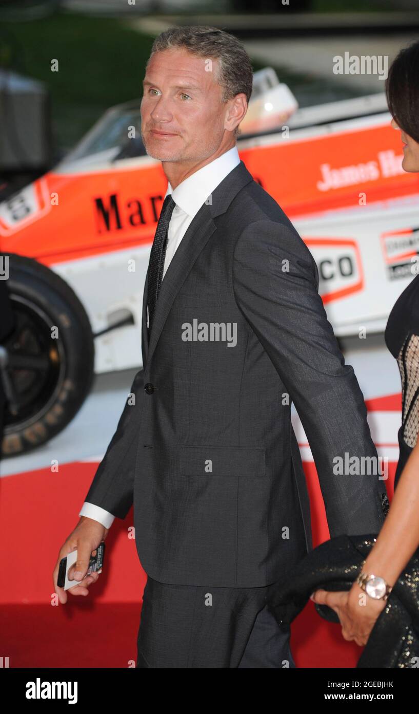 London. UK. David Coulthard at the World Premiere of Rush at the Odeon ...