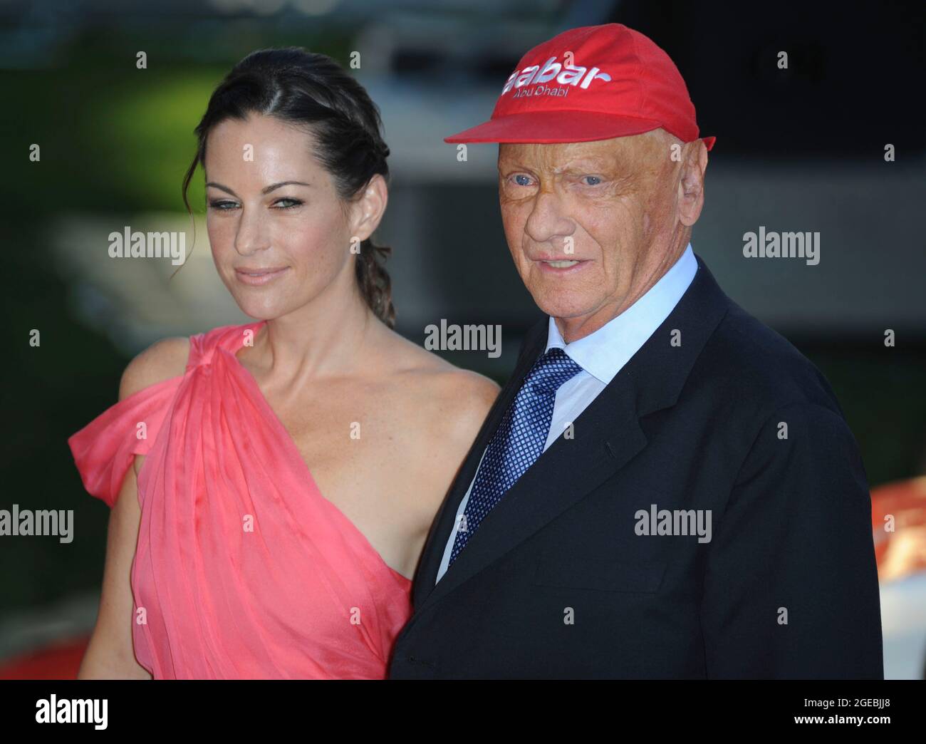 London. UK. Niki Lauda and Birgit Lauda at the World Premiere of Rush ...