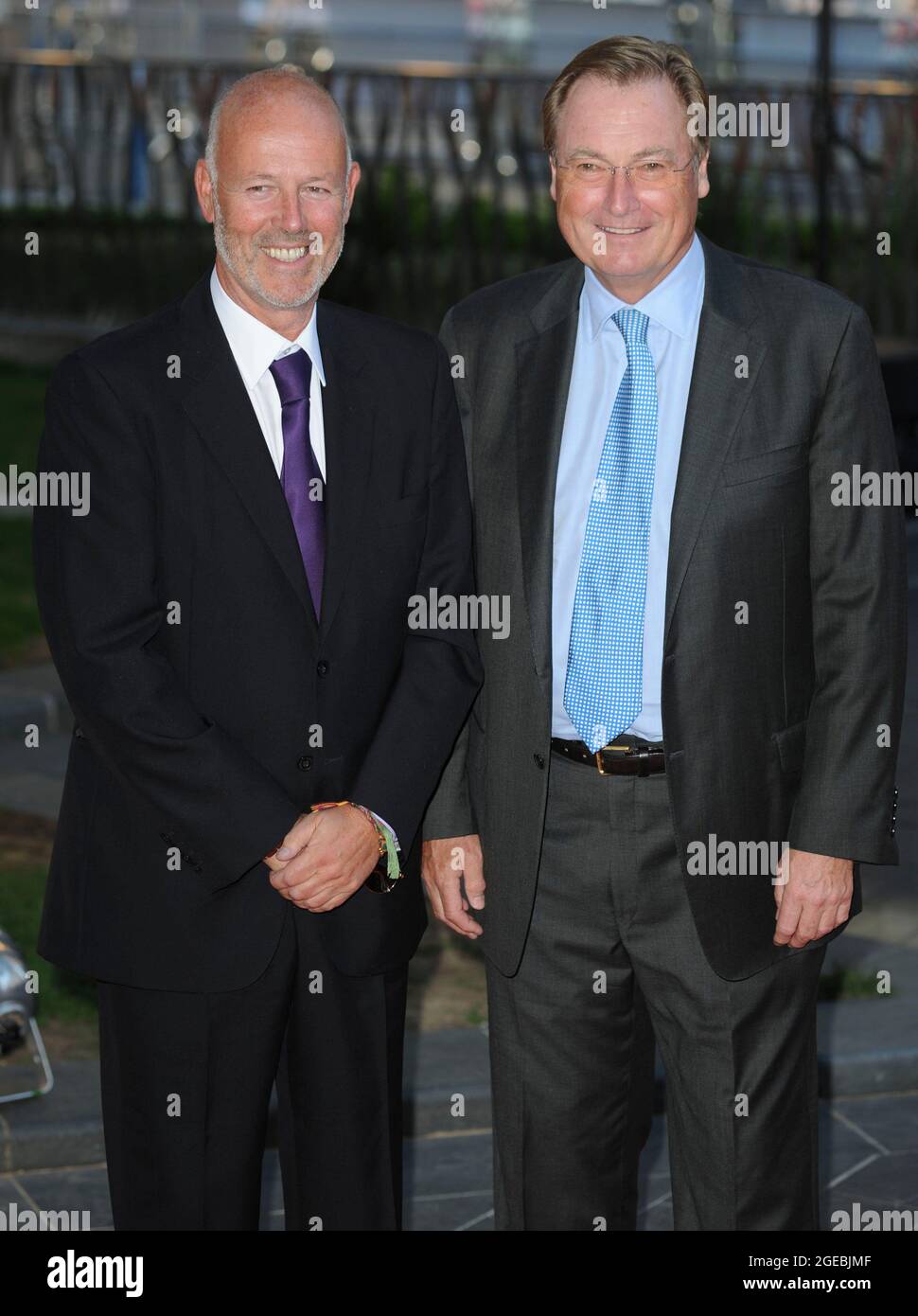 London. UK. Simon Oakes and Guy East at the World Premiere of Rush at ...