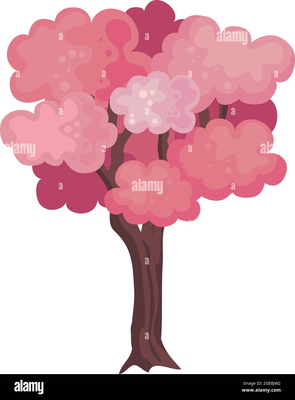 pink color tree Stock Vector Image & Art - Alamy