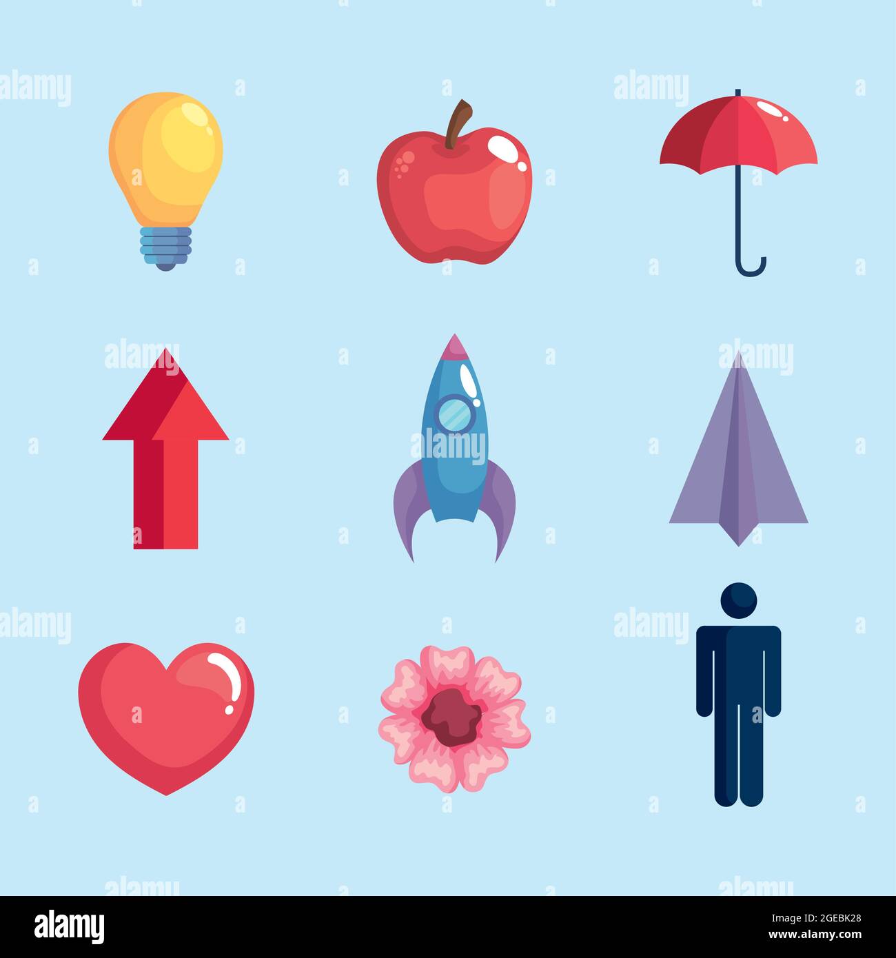 nine unique concept icons Stock Vector Image & Art - Alamy