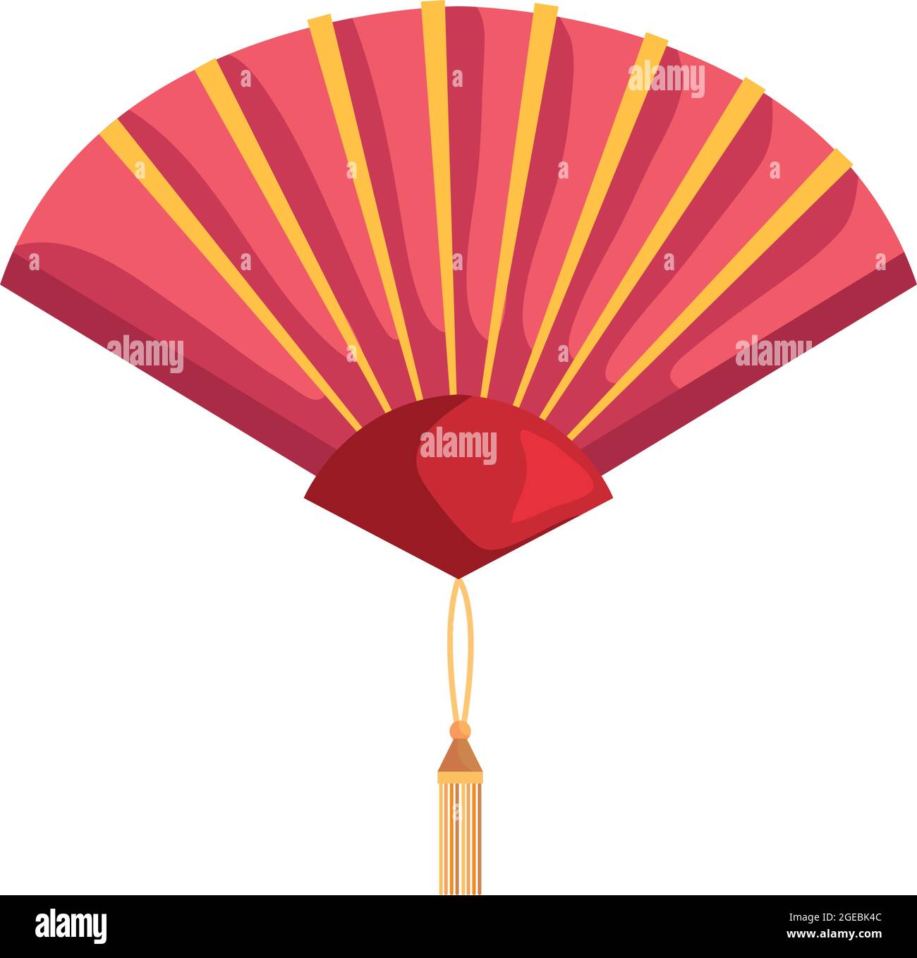 korean fan decoration Stock Vector Image & Art - Alamy