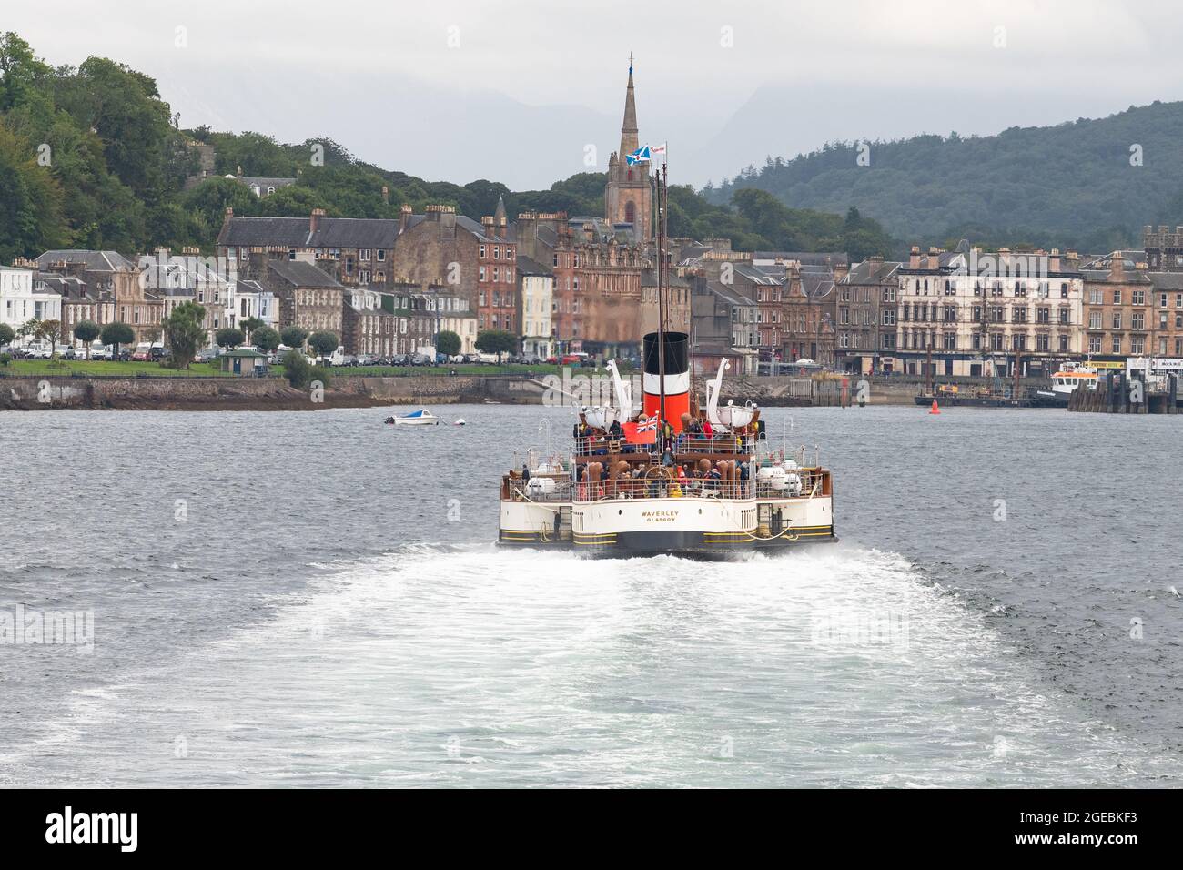 Waverley paddle steamer arriving at rothesay hi-res stock photography ...